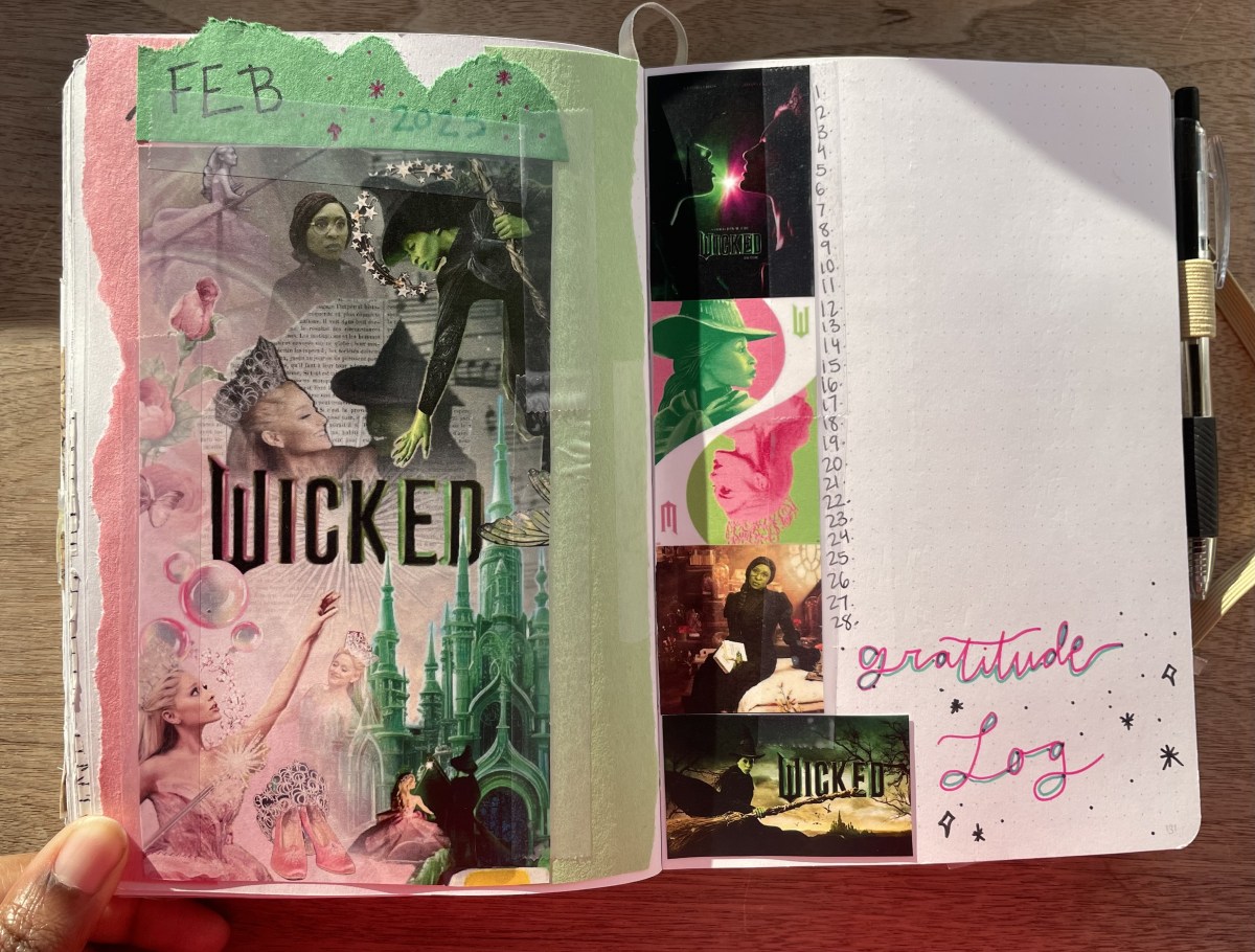 A Wicked February! Bullet Journal Spread – ziyah reads and writes!